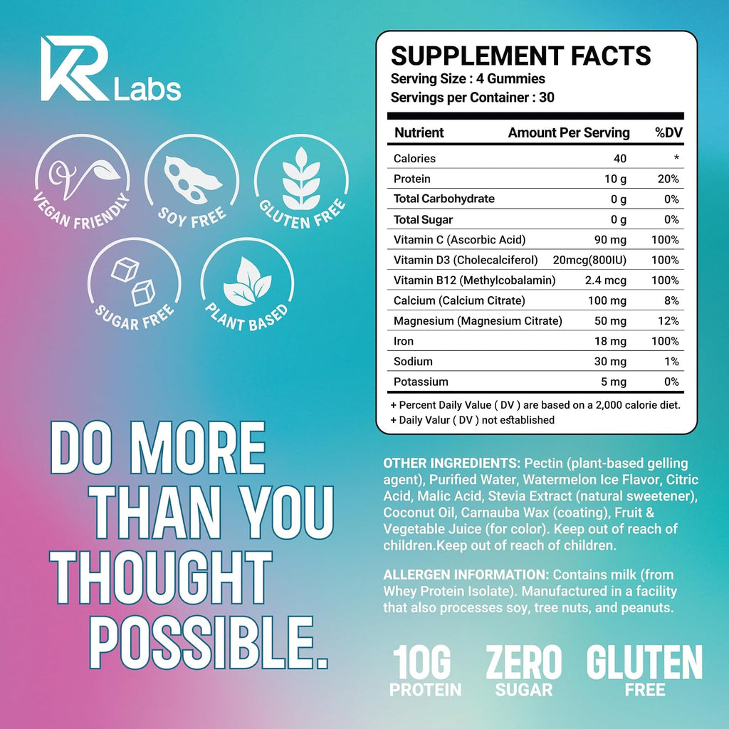 electrolyte-infused gummy protein snacks