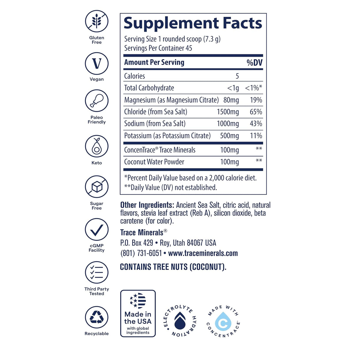 Electrolyte mix for active lifestyle