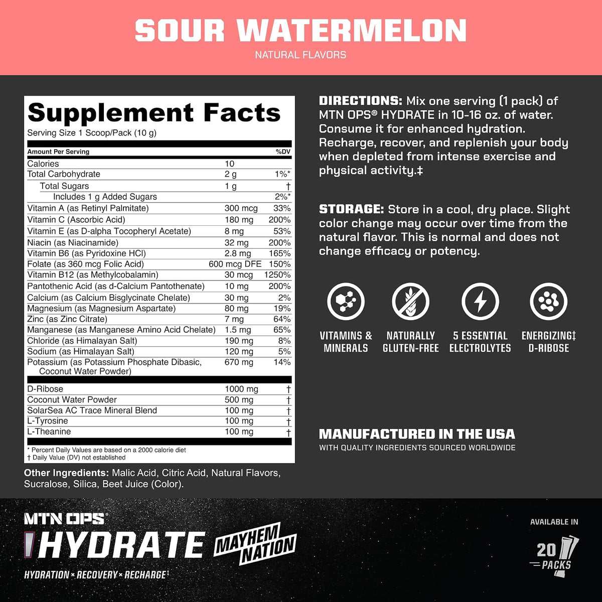 electrolyte mix for endurance athletes