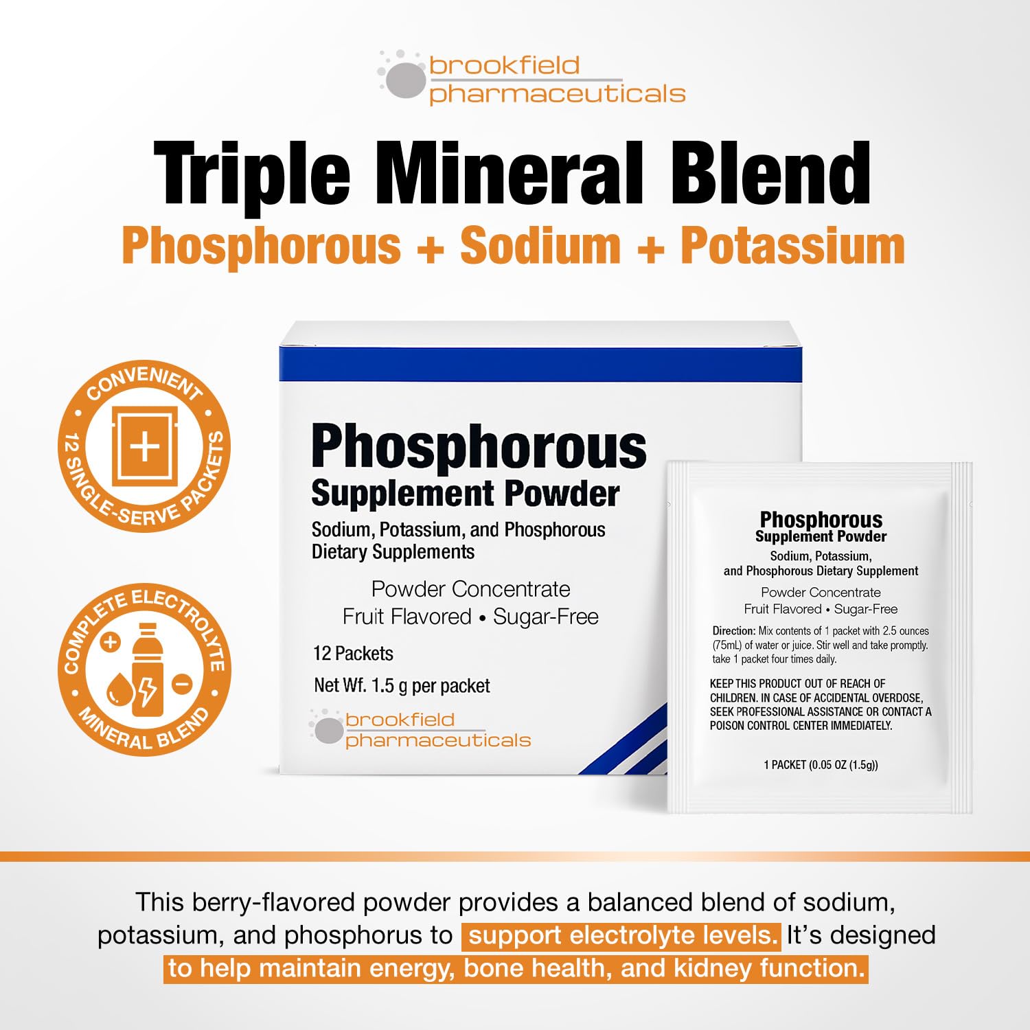 electrolyte mix with fruit flavour