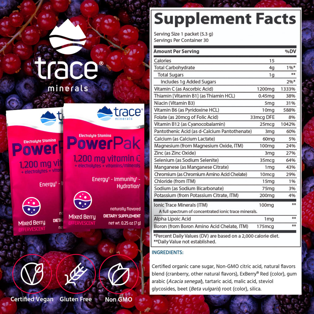 electrolyte packets for active lifestyle