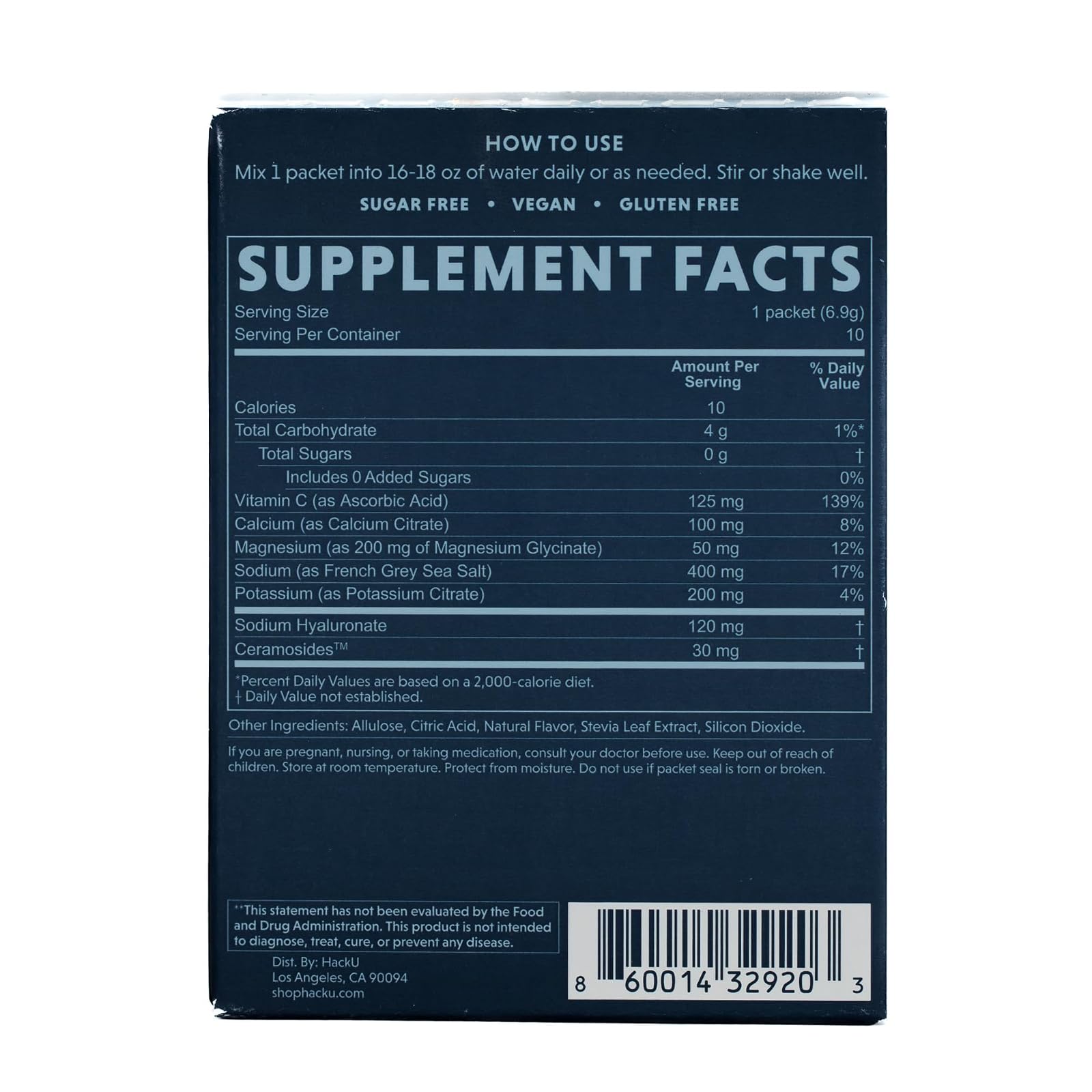 electrolyte packets for active lifestyles