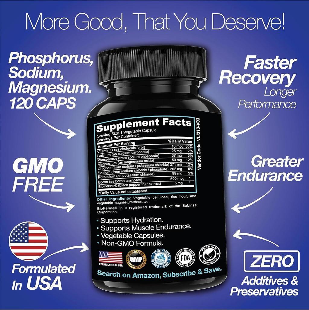 Electrolyte powder alternative in capsule form