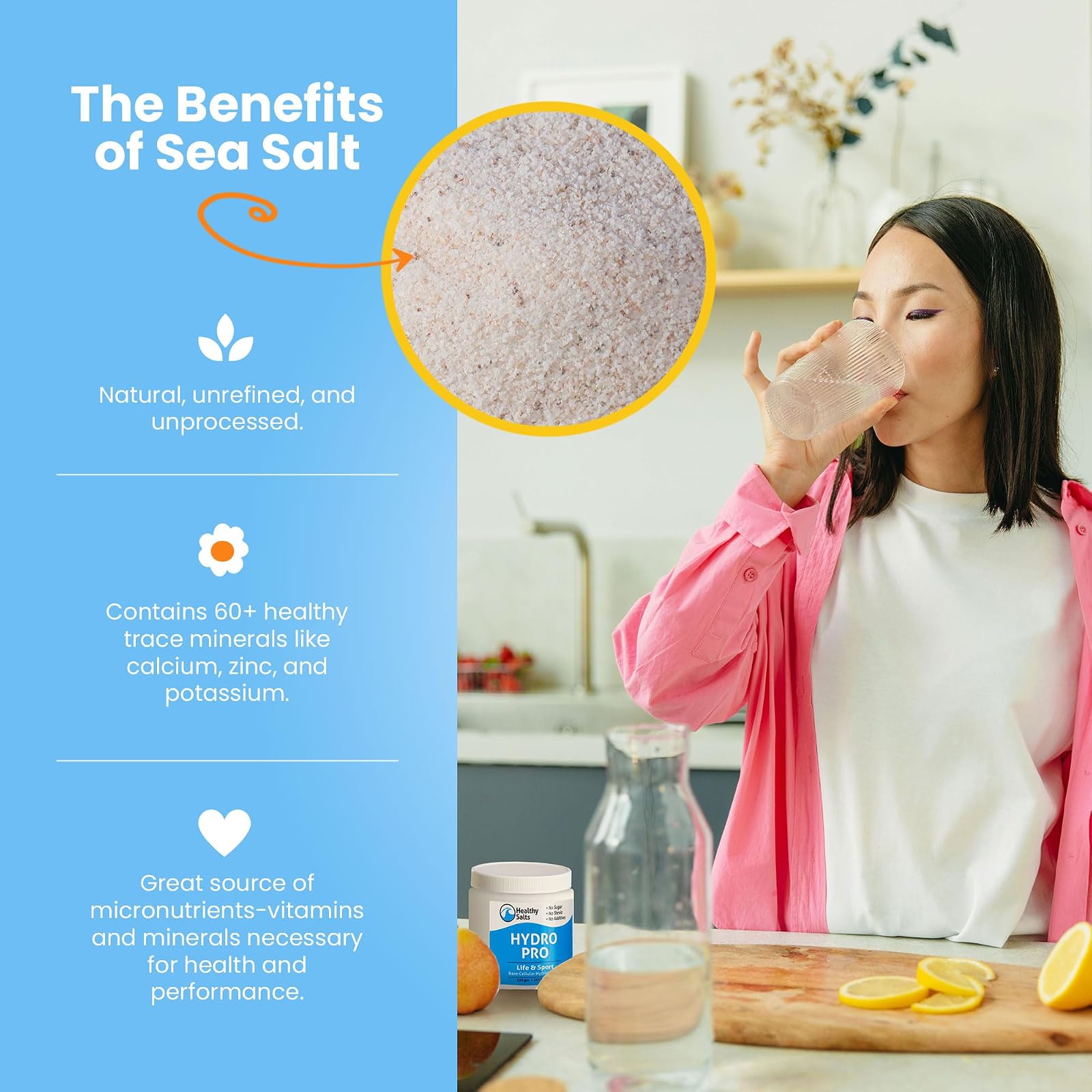 electrolyte powder for balanced mineral intake