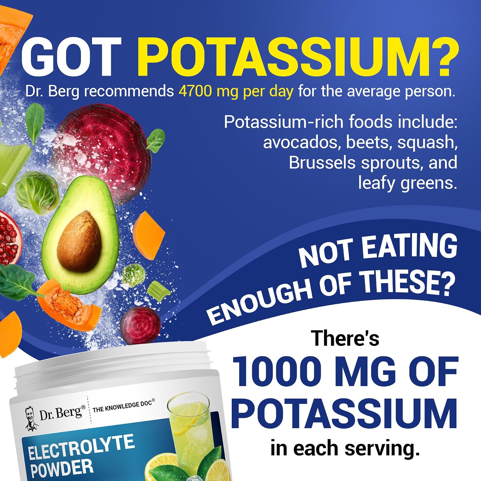 Electrolyte powder for energy boost
