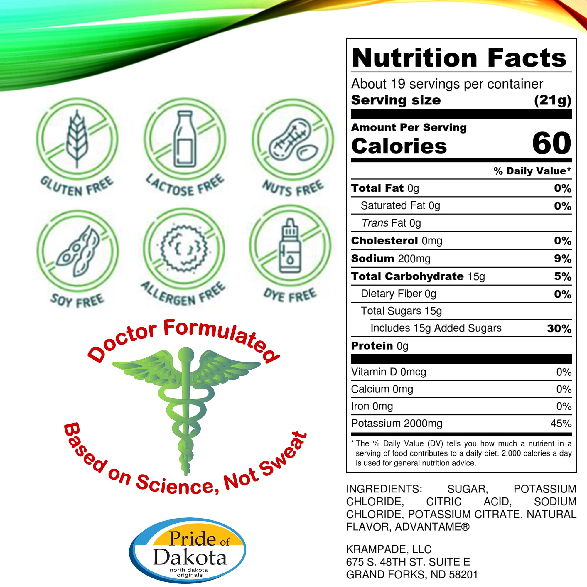 electrolyte powder for hydration support