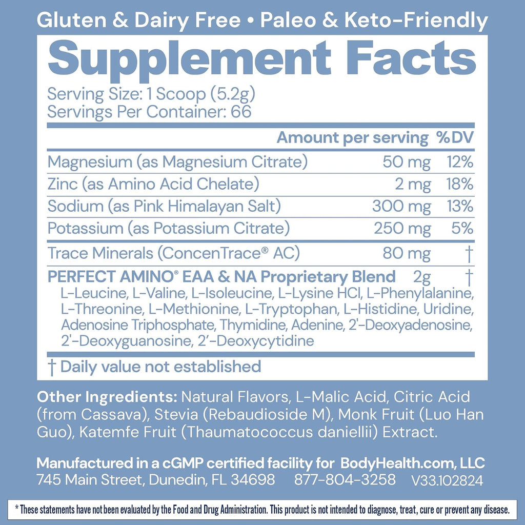 electrolyte powder for hydration support