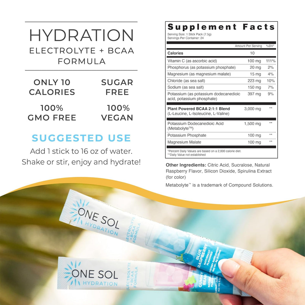 Electrolyte powder for hydration support