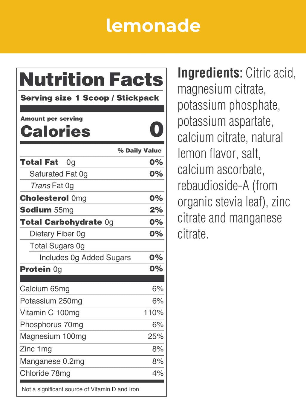 electrolyte powder for hydration