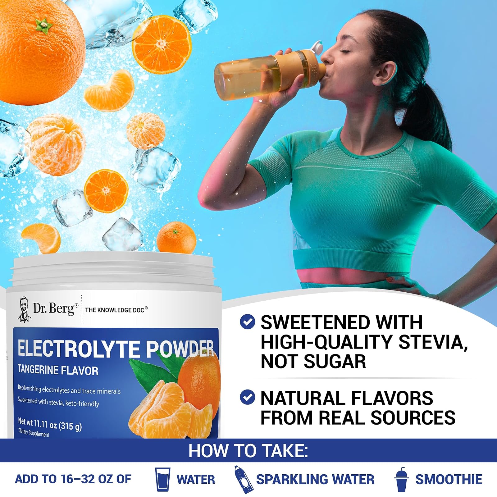 Electrolyte powder for keto diet support