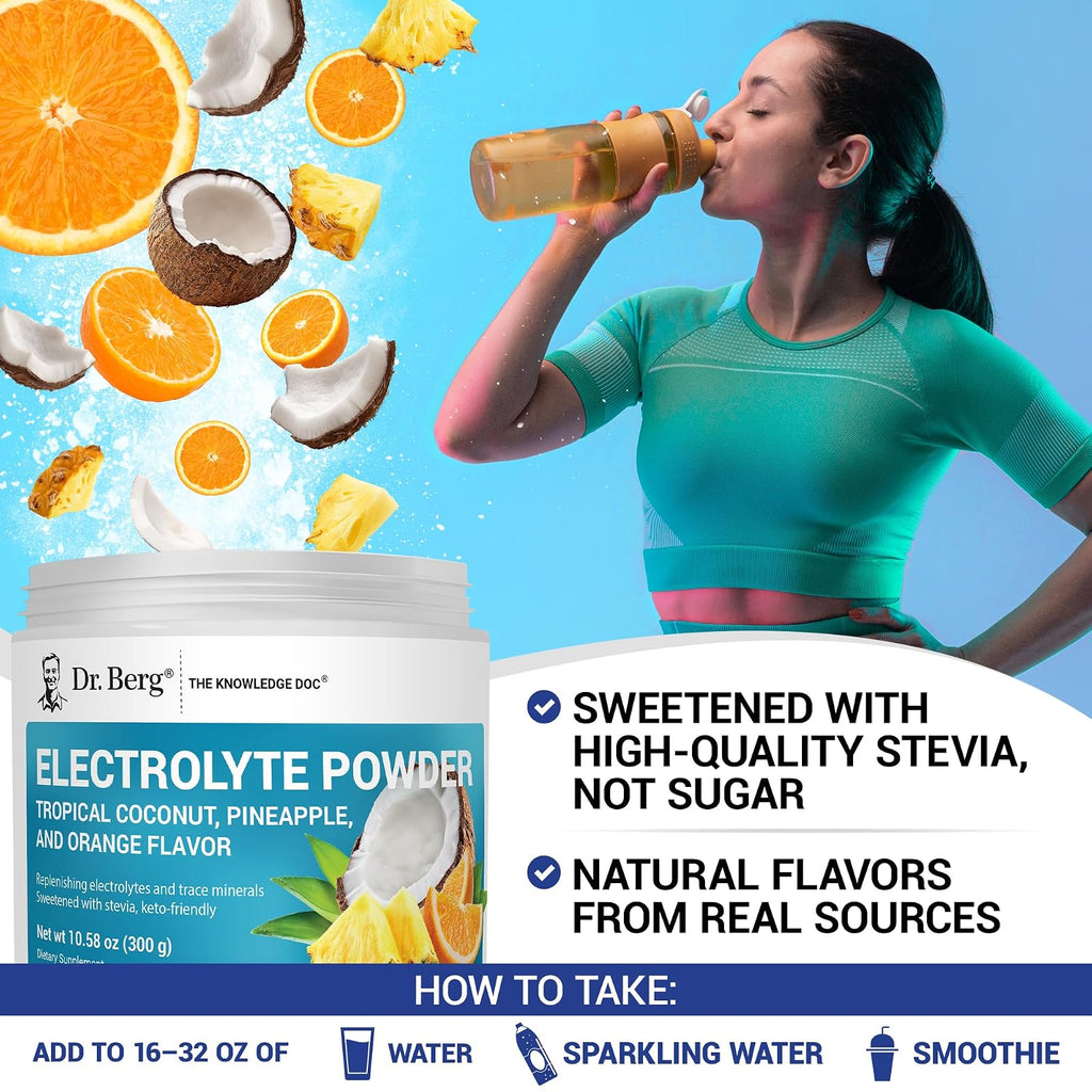 Electrolyte powder for low-carb diets