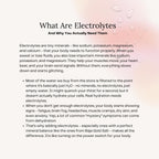 electrolyte powder for optimal performance