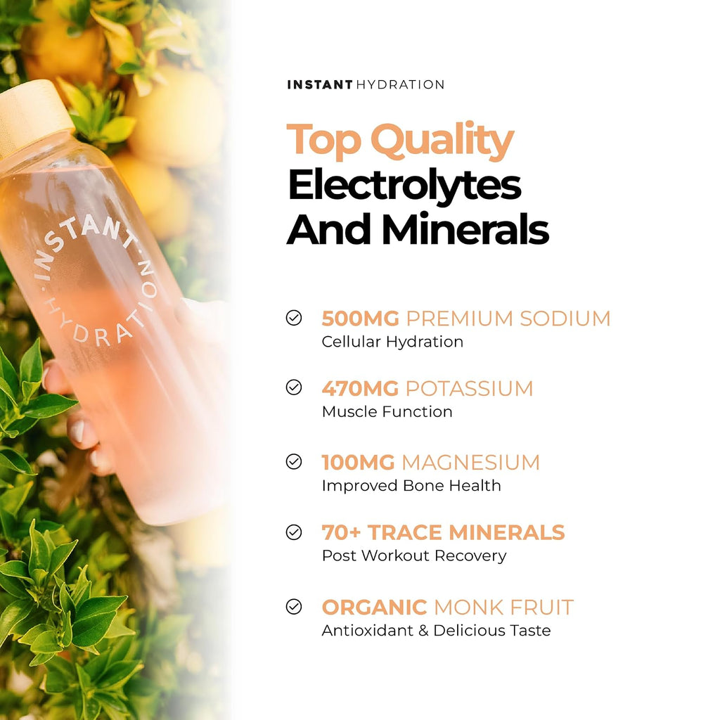 Electrolyte powder for quick recovery