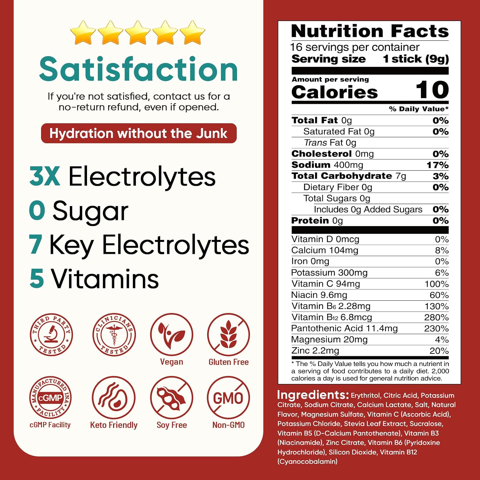 electrolyte powder for sports recovery