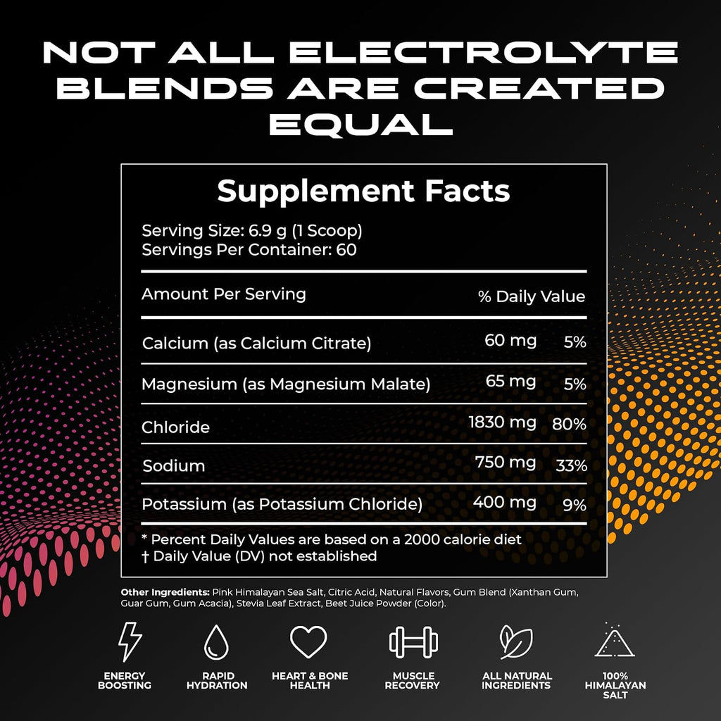 electrolyte powder with 30 servings