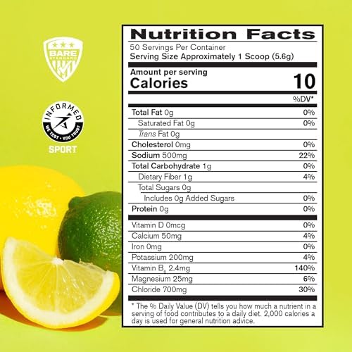 electrolyte powder with 500 mg sodium