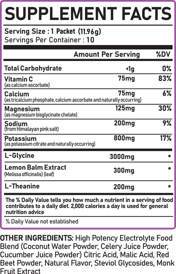 Electrolyte powder with magnesium benefits