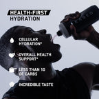 Electrolyte powder with natural fruit flavour