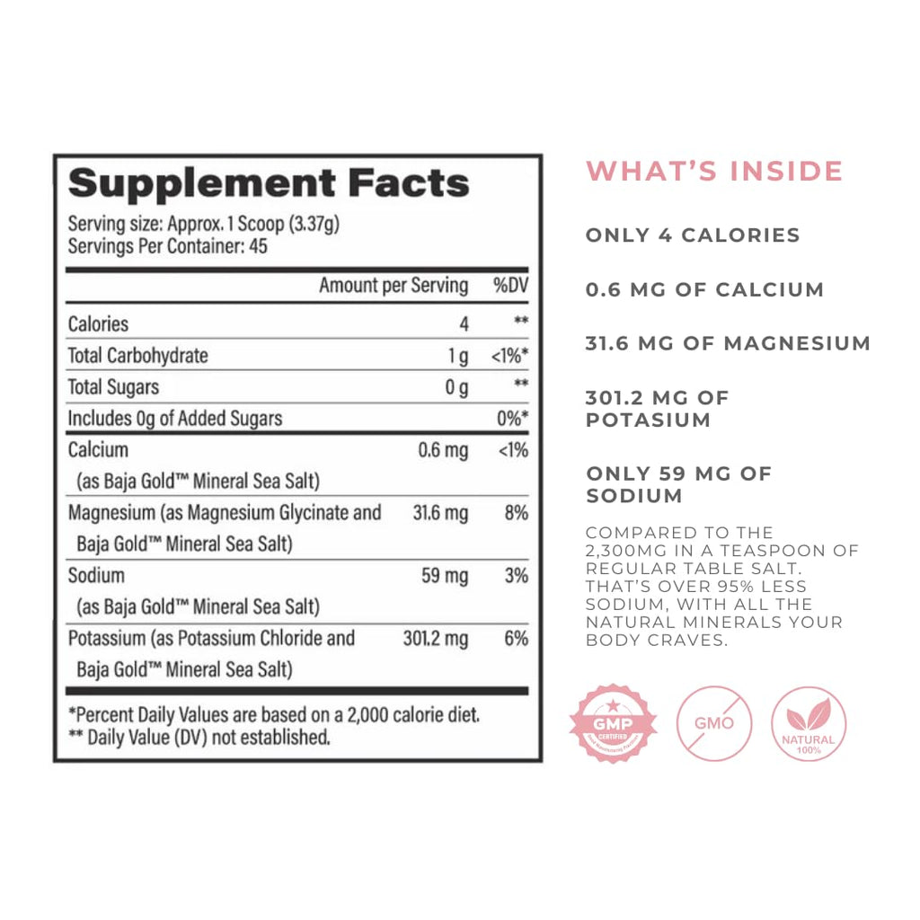 electrolyte powder with no added sugars