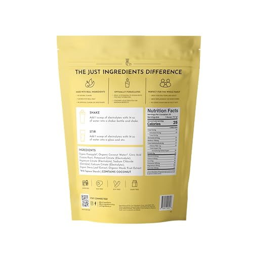 Electrolyte powder with tropical flavour