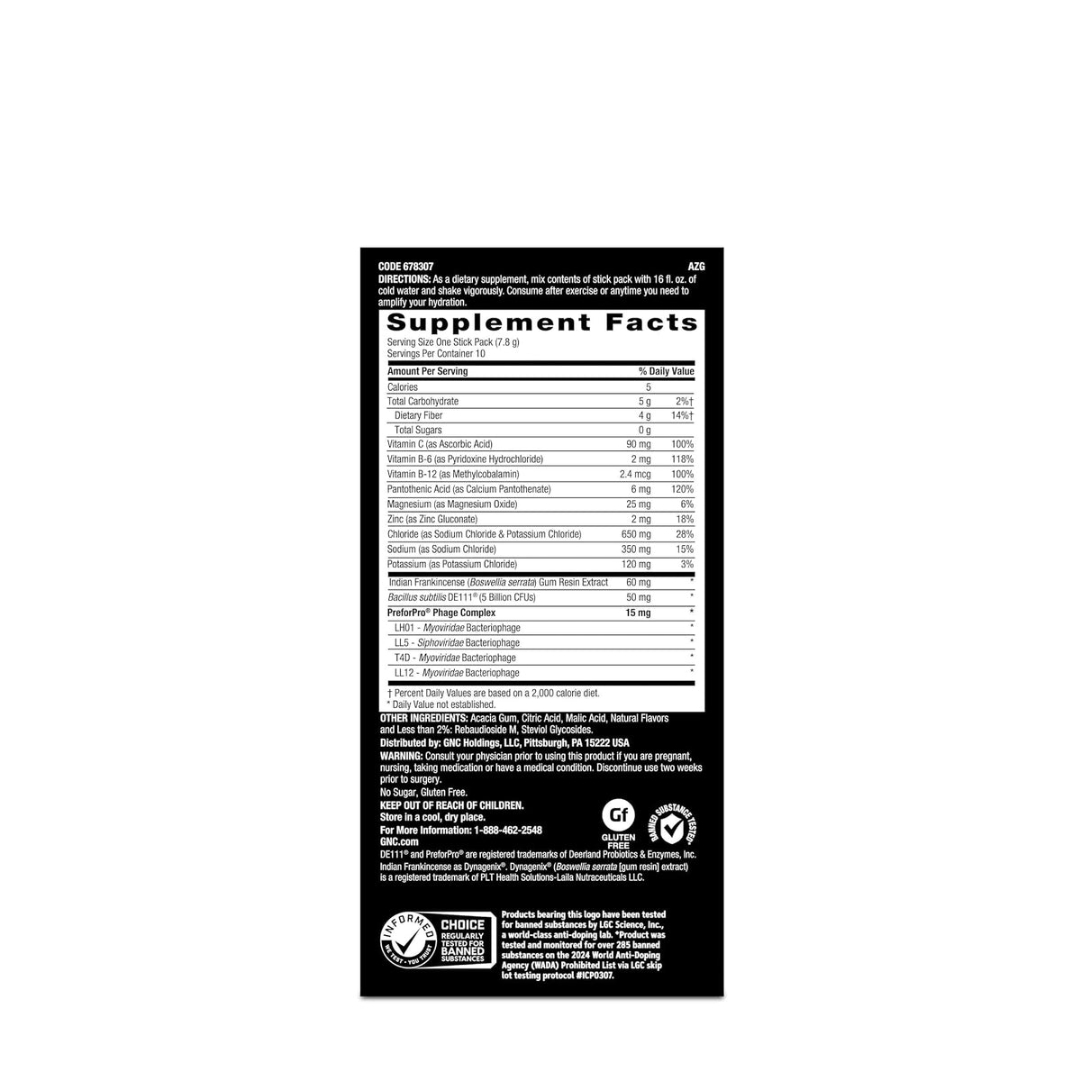 electrolyte replacement for active lifestyle