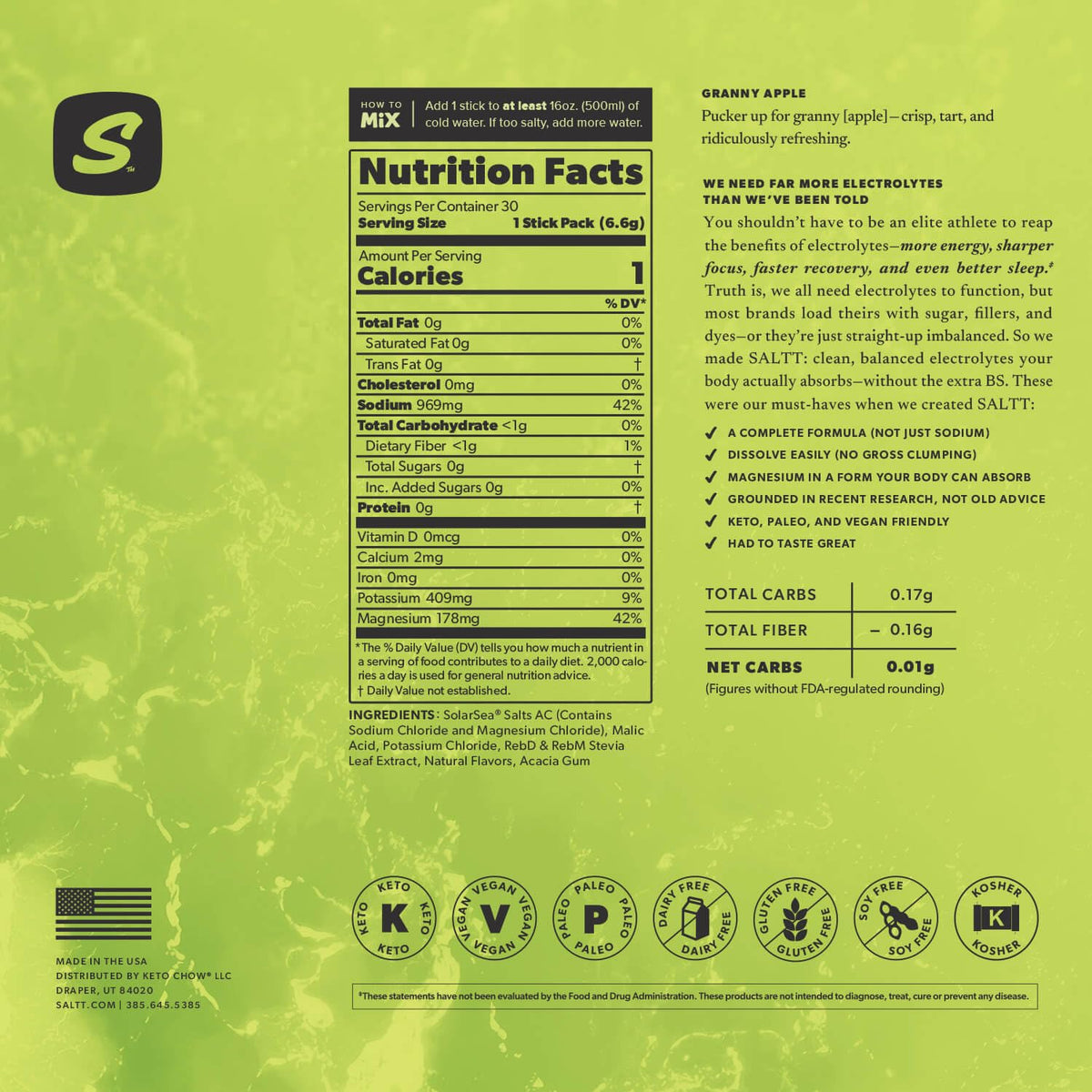 electrolyte solution for active lifestyles
