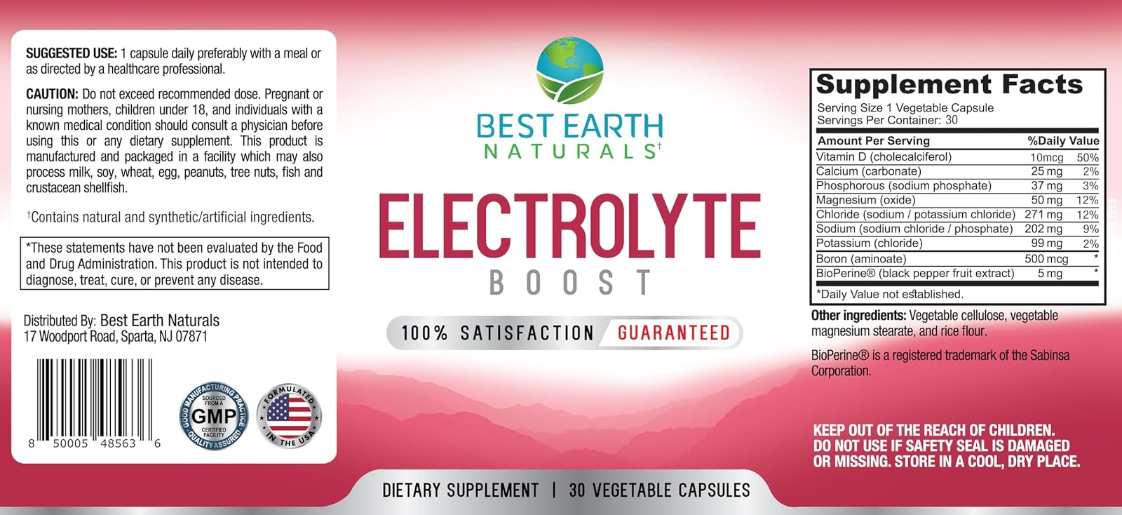 electrolyte support for active lifestyles
