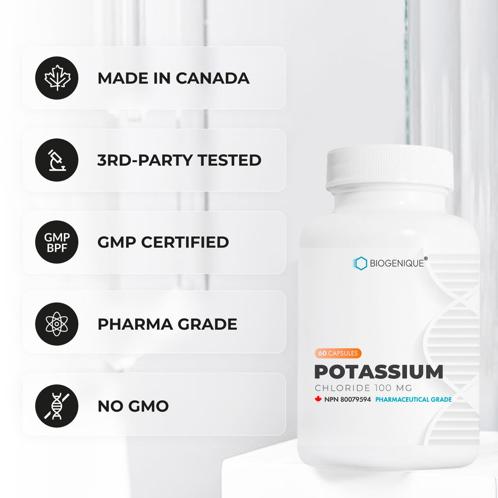 Electrolyte support with potassium capsules