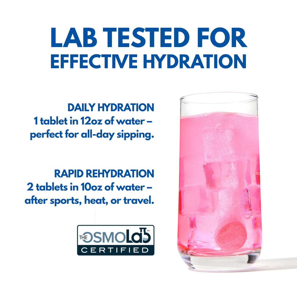 Electrolyte tablets for active lifestyles