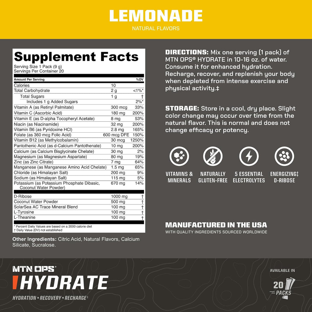 electrolyte tablets for active lifestyles