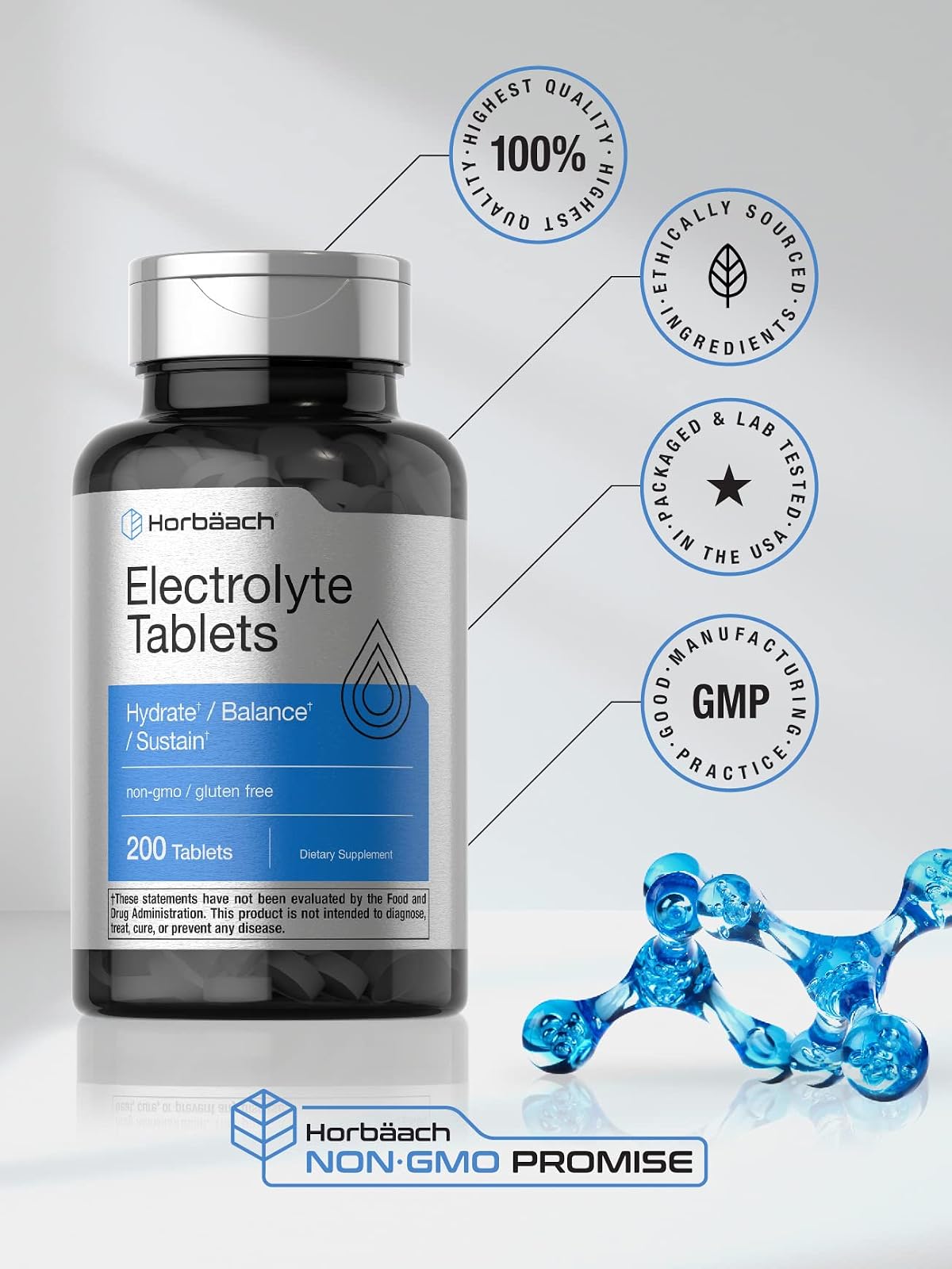 Electrolyte tablets for daily wellness
