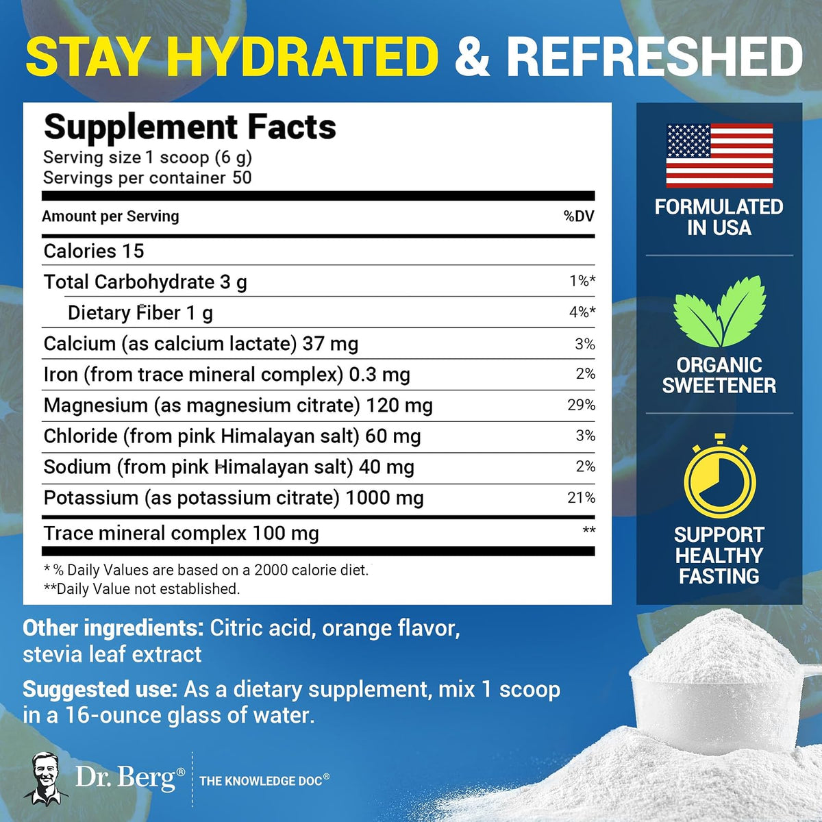 Electrolyte tablets for energy boost