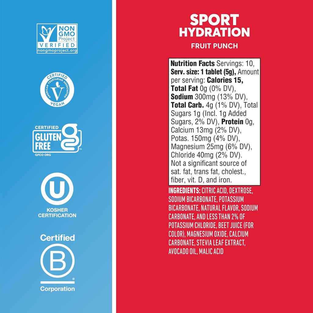 Electrolyte tablets for post-workout recovery