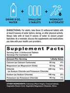 Electrolyte tablets for sports recovery