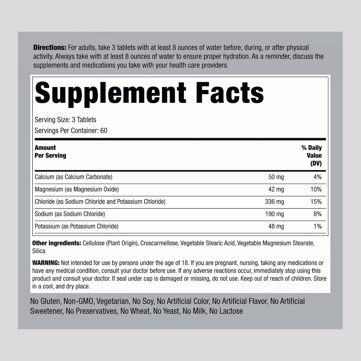 Electrolyte tablets for sports recovery
