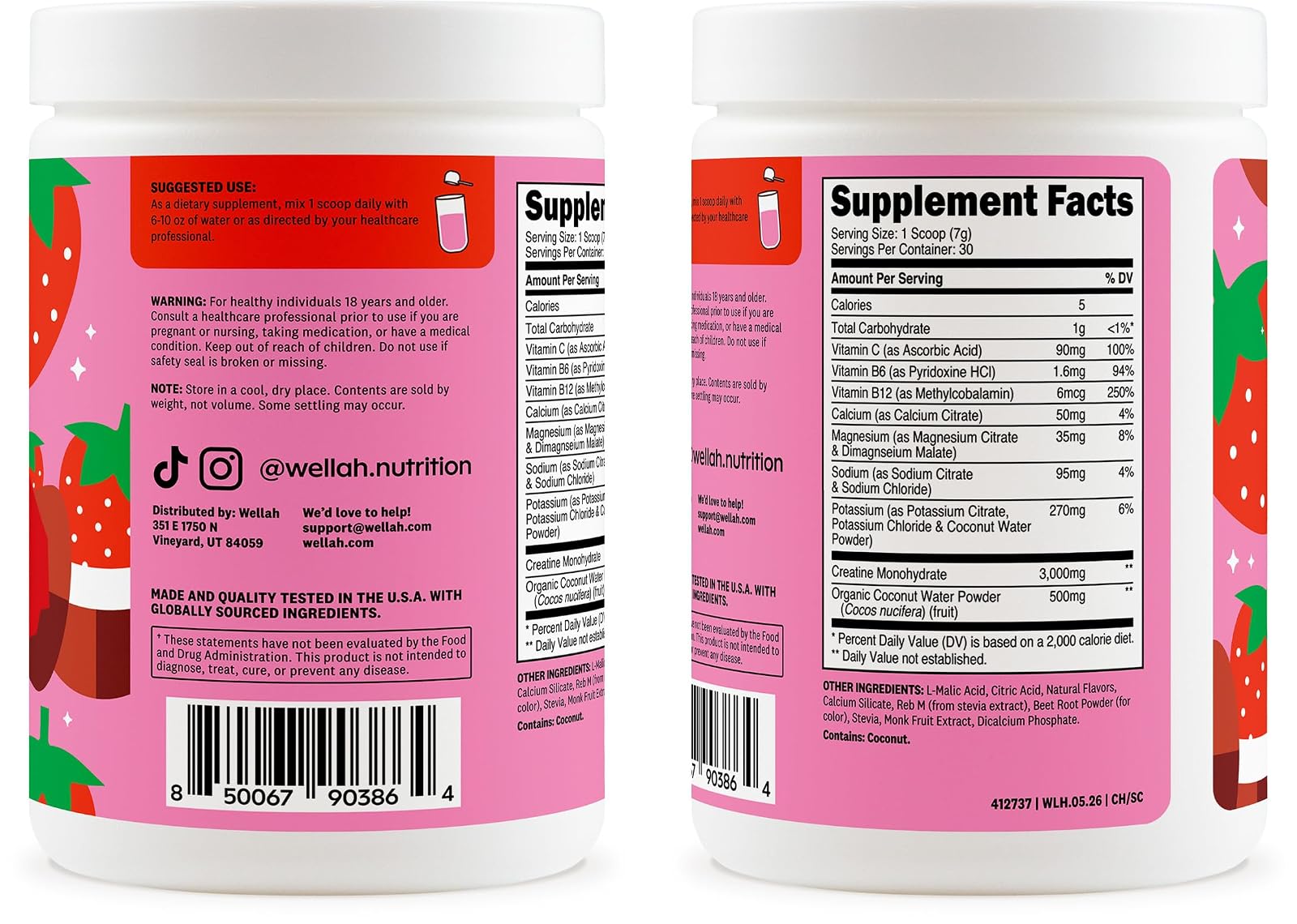 Electrolytes and creatine for recovery