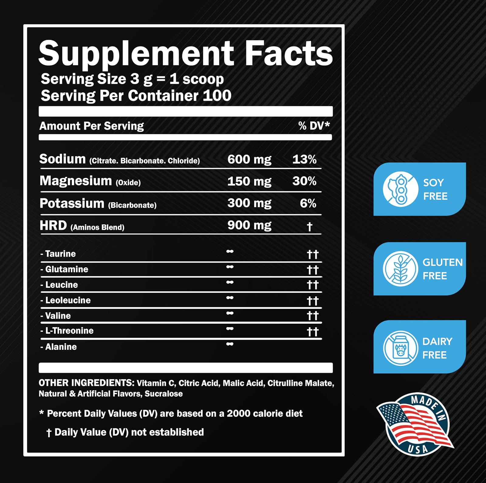 Electrolytes for enhanced athletic performance
