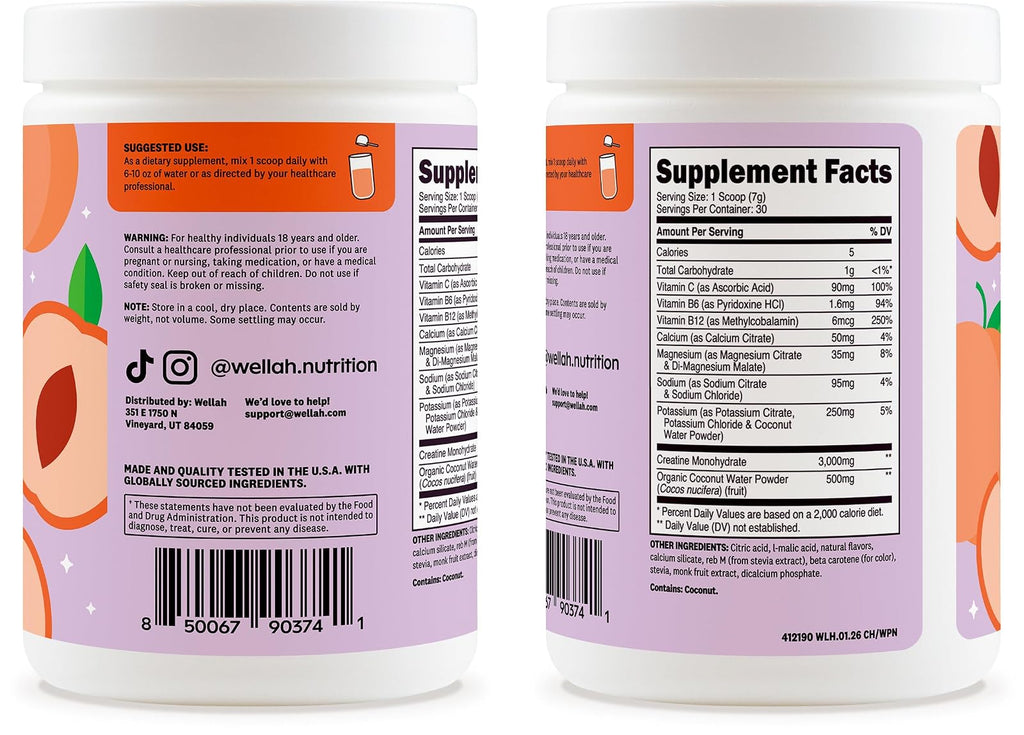 Electrolytes powder for hydration support