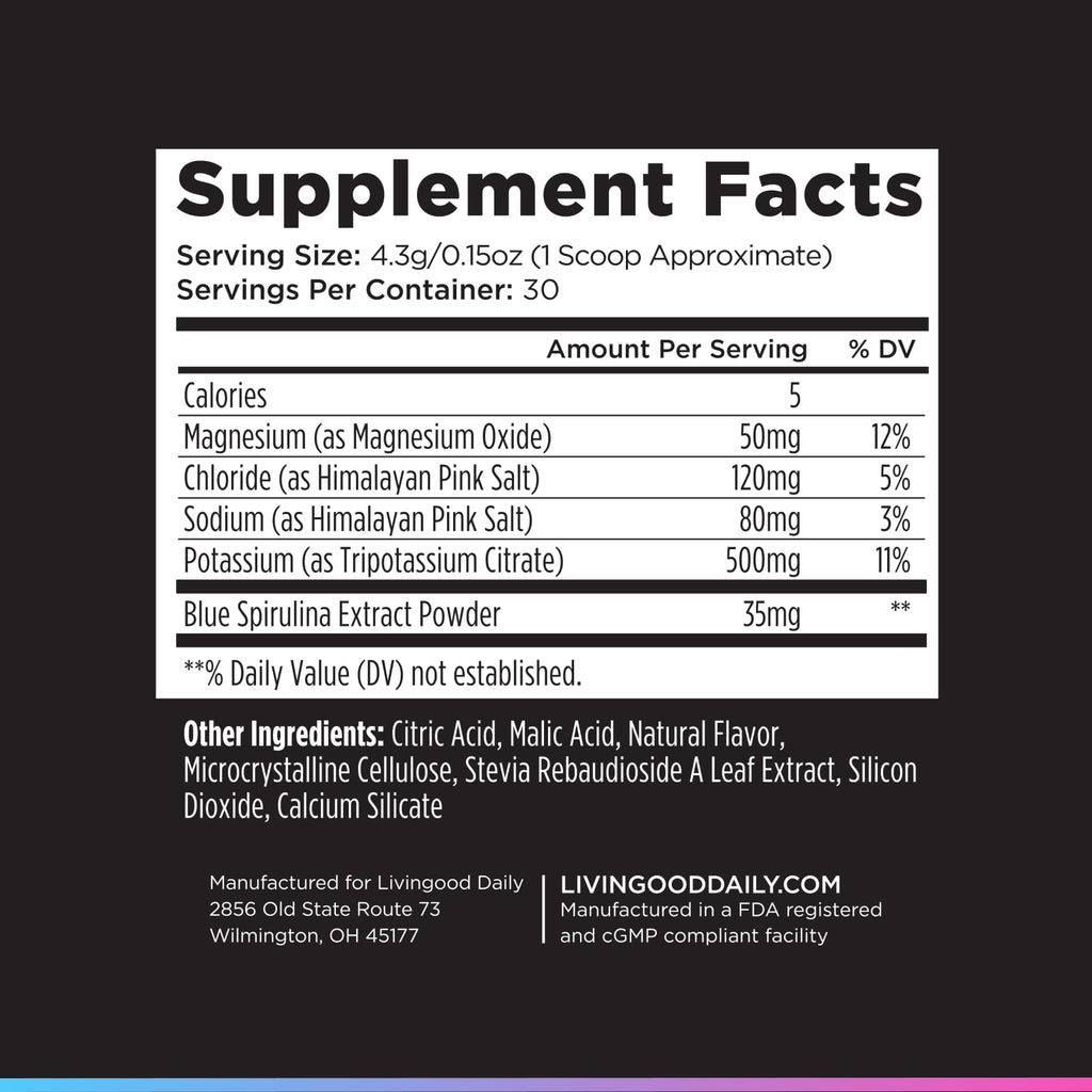 Electrolytes powder for improved athletic performance
