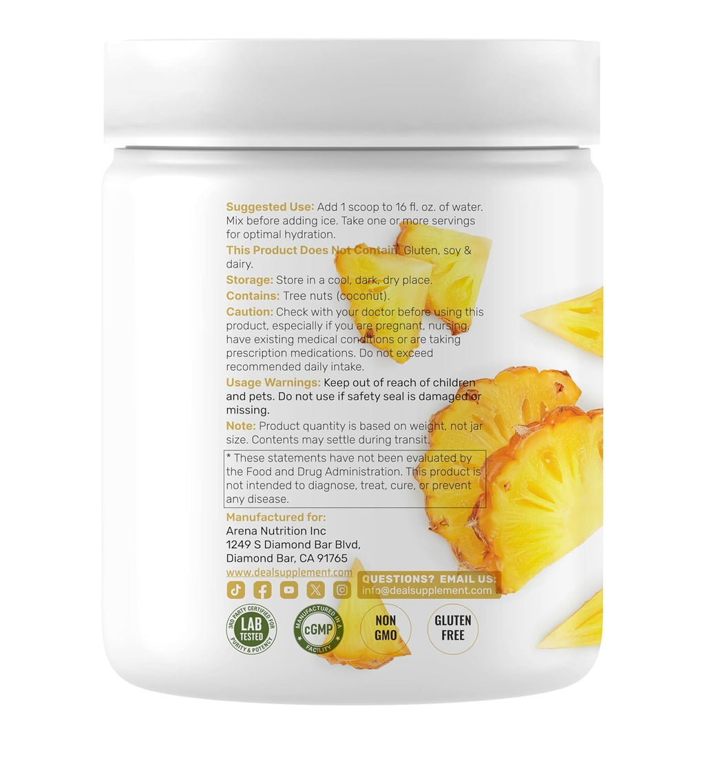 Electrolytes powder for maintaining hydration balance