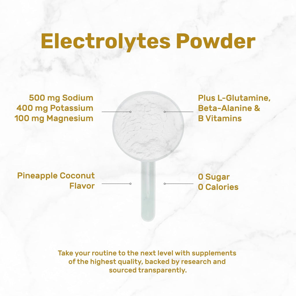 Electrolytes powder for post-workout recovery