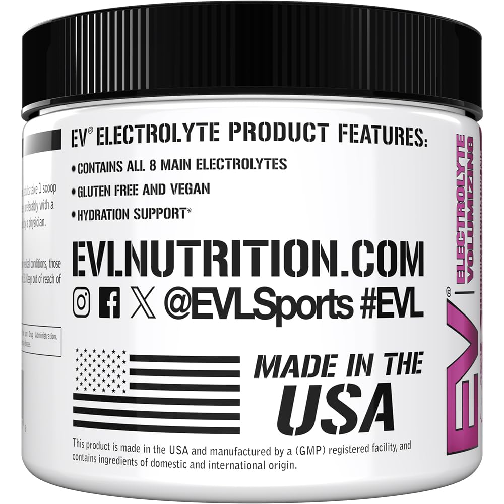Electrolytes powder with berry flavour for energy