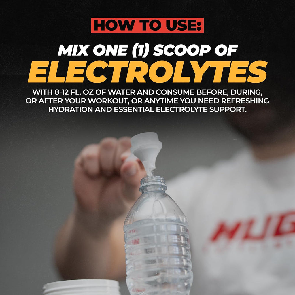 Electrolytes powder with essential minerals for athletes