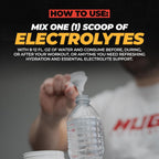 Electrolytes powder with essential minerals for athletes