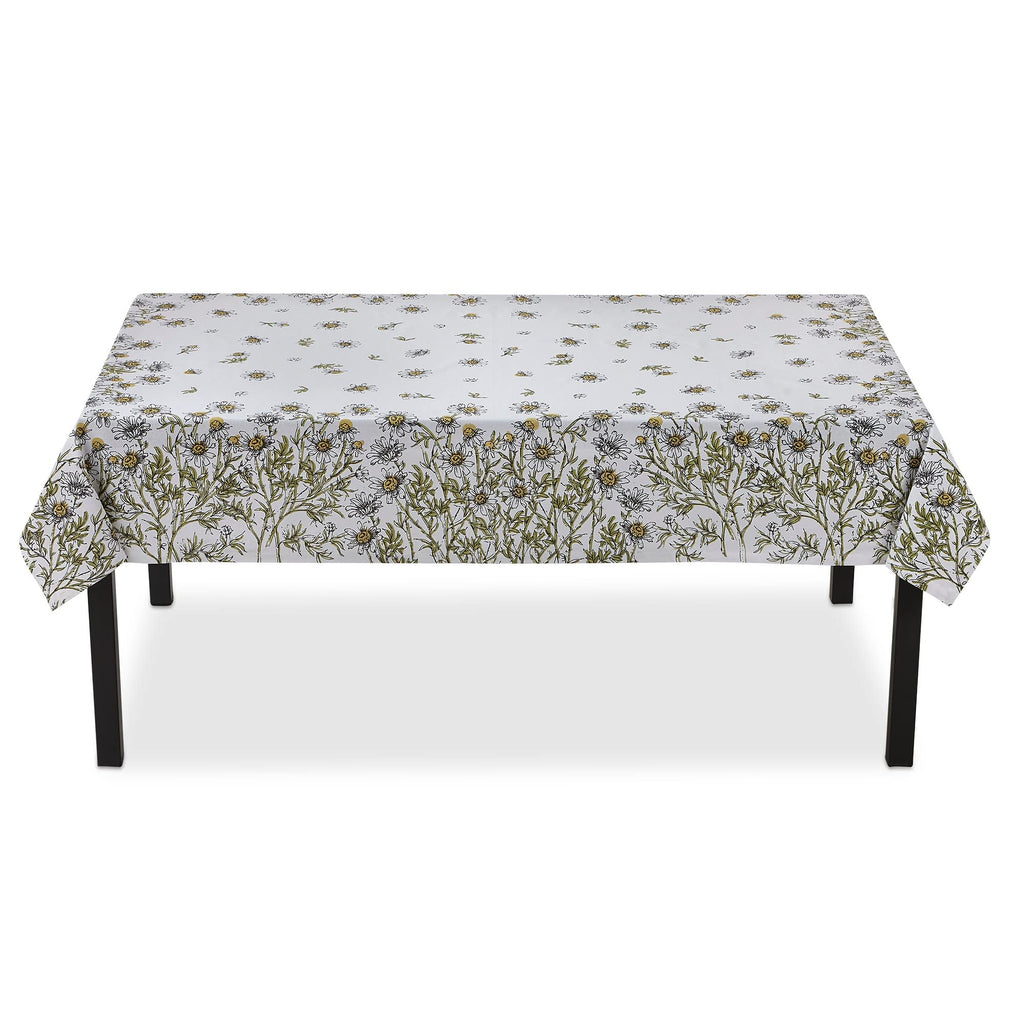 elegant chamomile tablecloth for dining