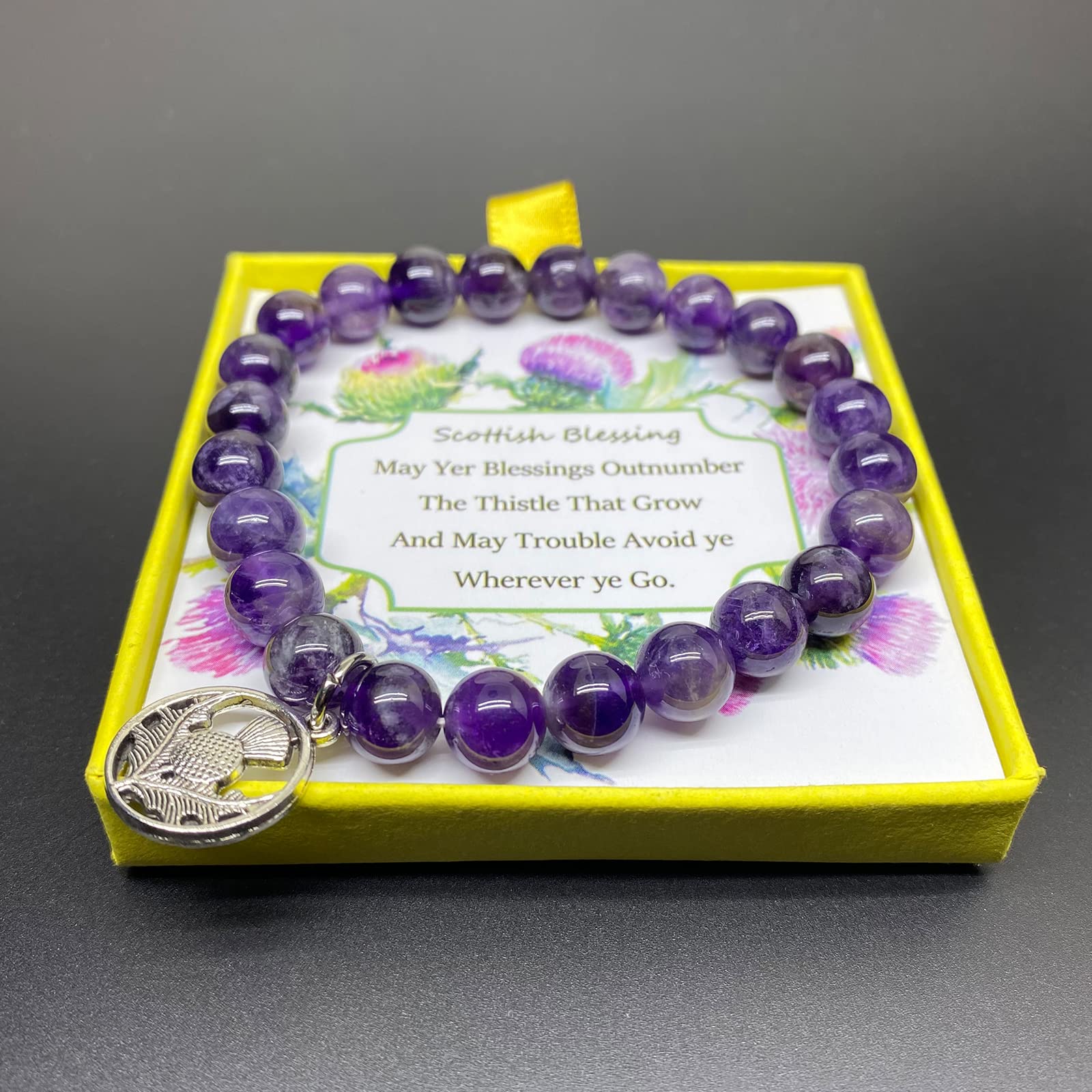 Elegant thistle bracelet design