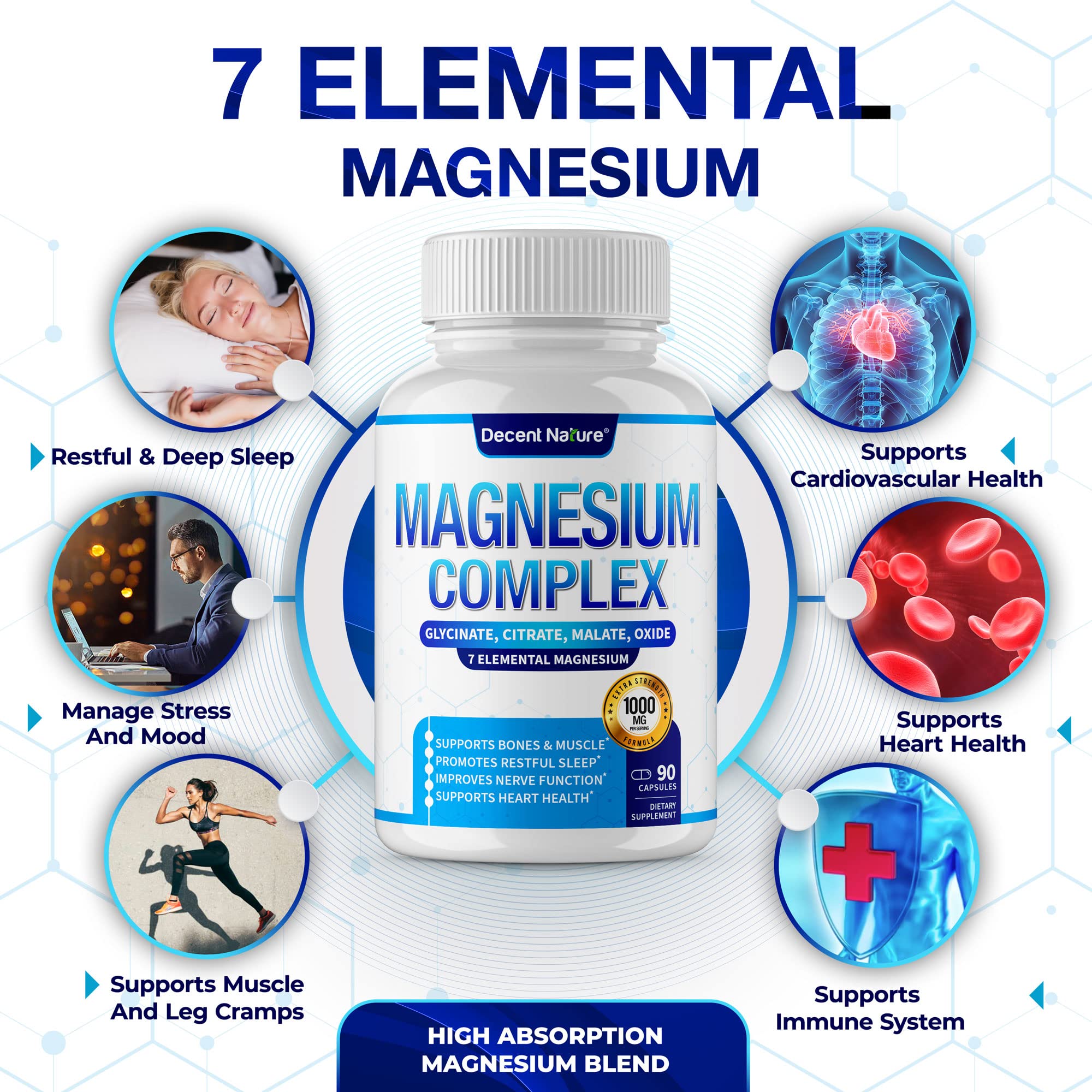 Elemental magnesium for muscle relaxation