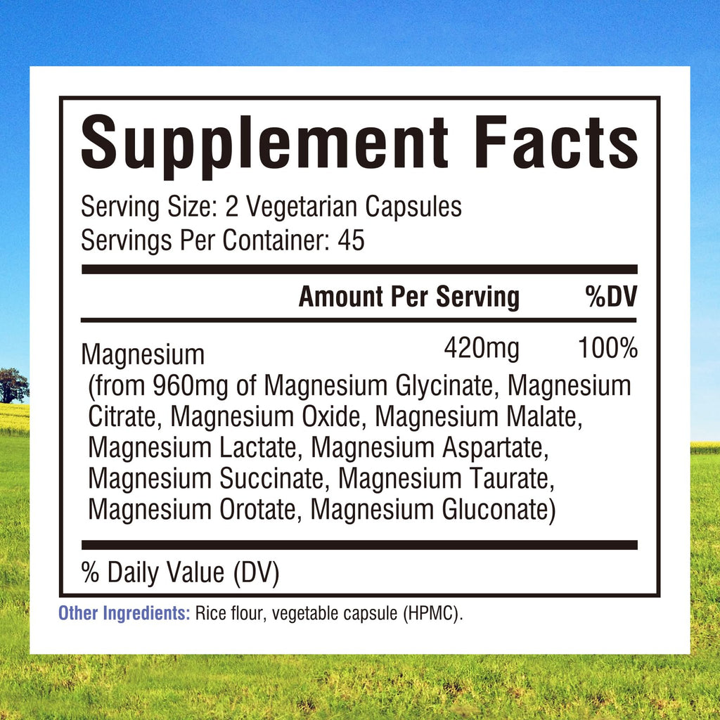 elemental magnesium for muscle relaxation