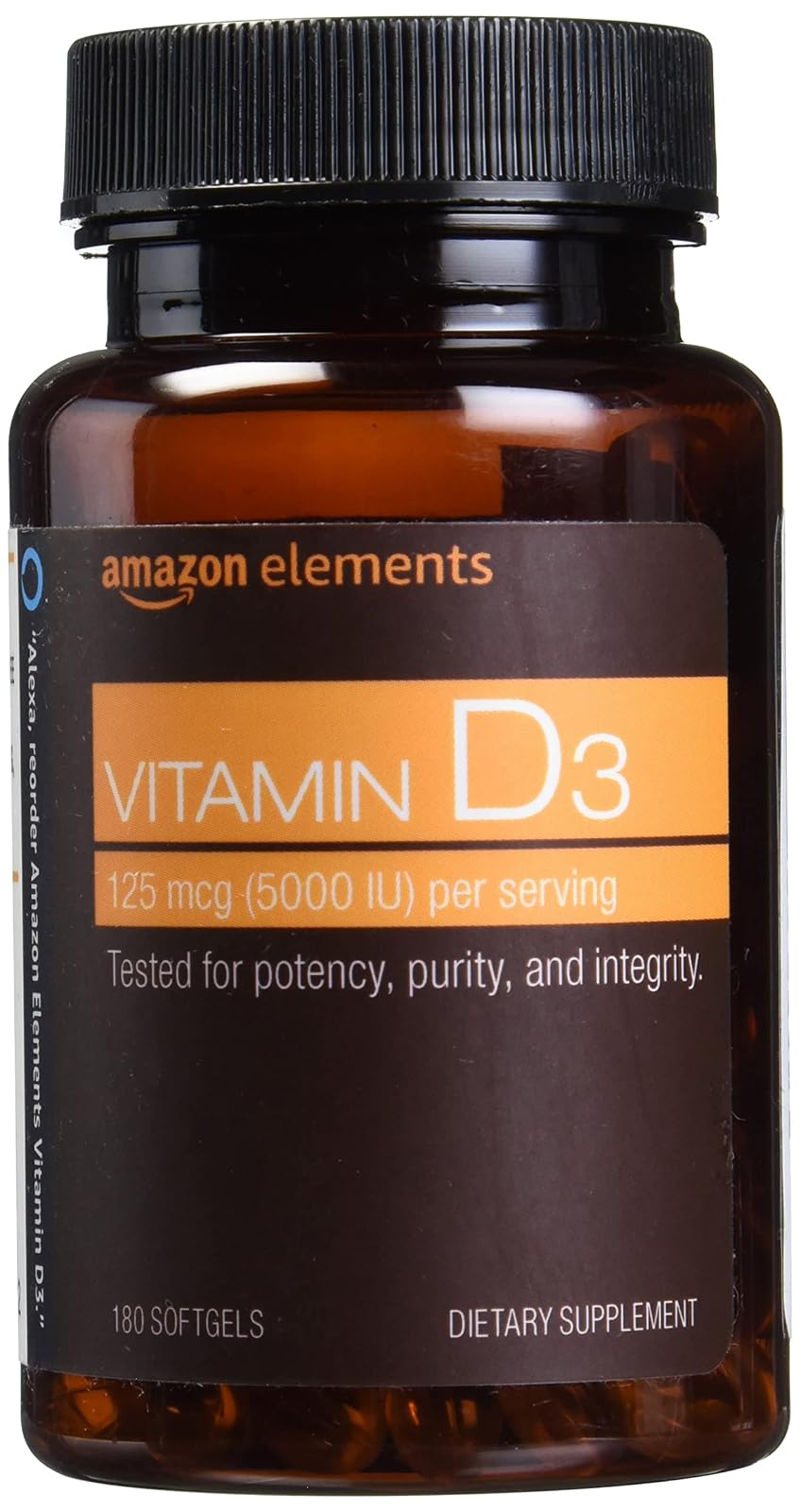 Elements Vitamin D3 softgels for immunity