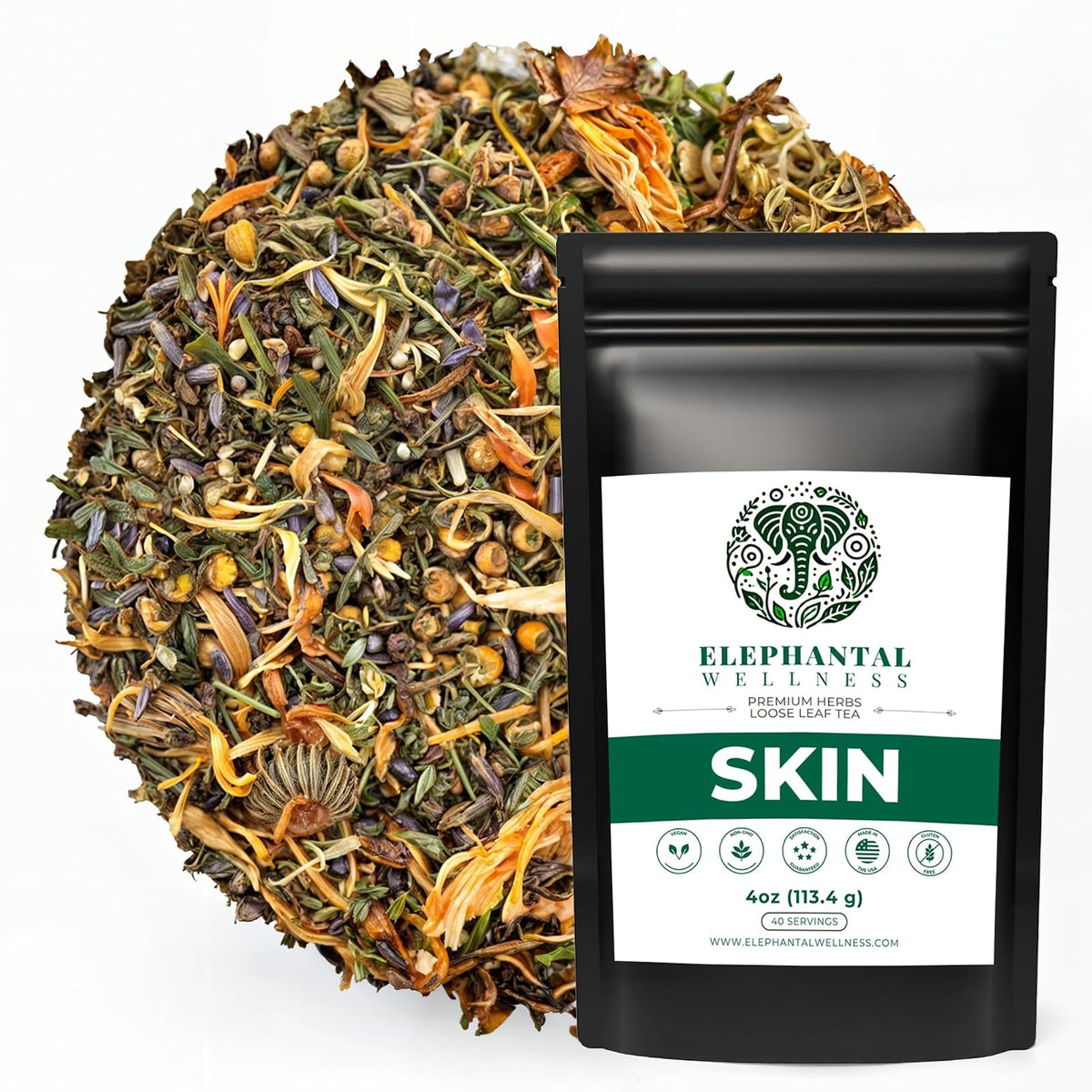 Elephantal Wellness herbal tea blend